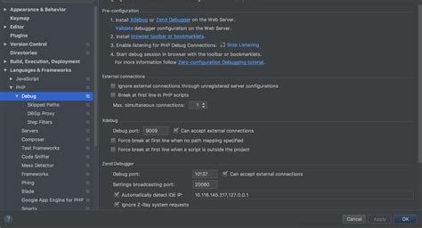 php phpunit xdebug with phpstorm breakpoint is not being