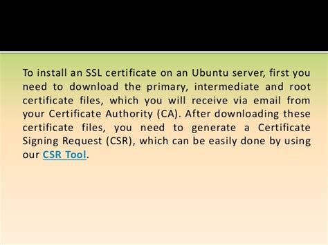 install ssl certificate on ubuntu server using apache