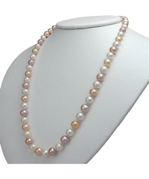 Multicolor Freshwater Cultured Pearl Necklaces Aa Cultured Pearl