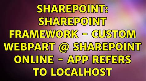 sharepoint sharepoint framework custom webpart sharepoint online