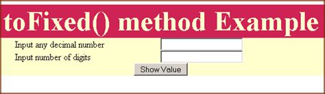 javascript tofixed method