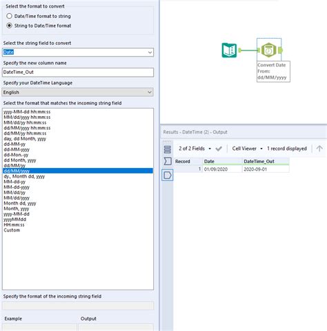 solved splitting date range into two columns alteryx community