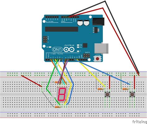arduino 7 segment click counter 3 steps instructables