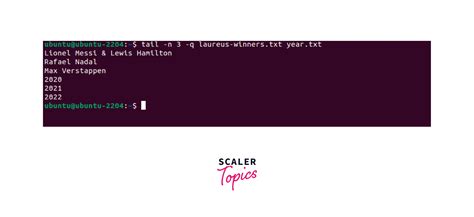 tail command in linux