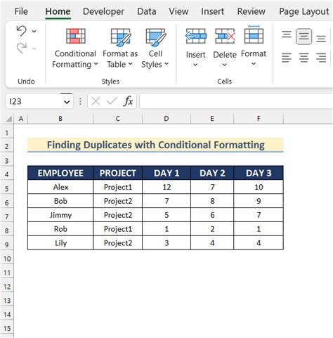 how to apply conditional formatting on multiple columns in excel