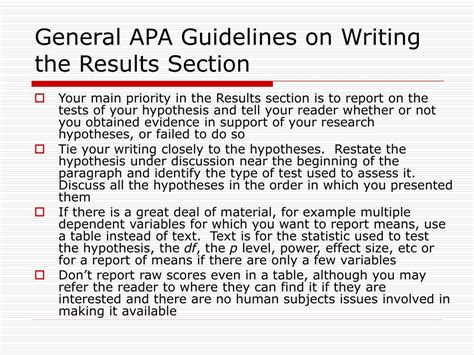 Ppt Writing The Results Section Powerpoint Presentation Free