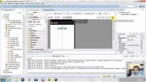 create an android app using eclipse in 20 minutes master