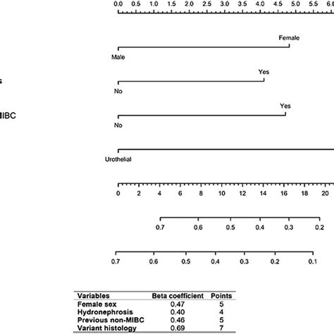Nomogram For Prediction Of 2 Year And 5 Year Bladder Cancer Specific