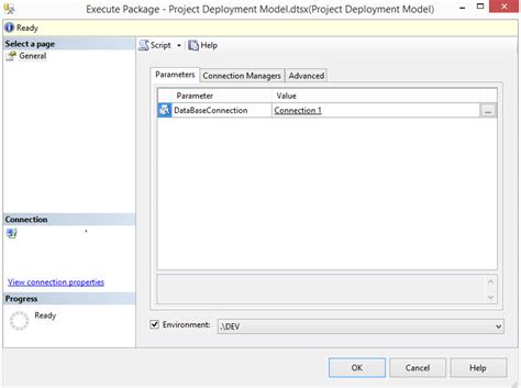 ssis execute deployed project package with the