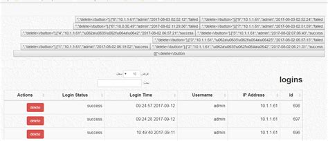 jquery datatables server side dumping json data when