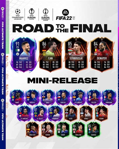 Fifa 22 Rttf Road To The Final Team Mini Release And Leaks