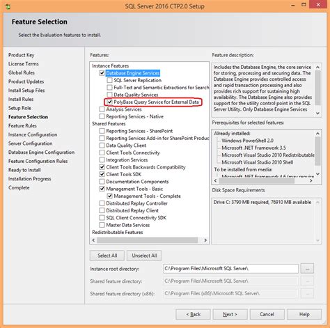 installing sql server 2016 ctp2 and new features in ssms