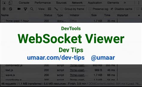 websocket viewer chrome devtools dev tips