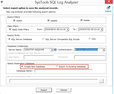 sql log analyzer open view read and export transactions log ldf files