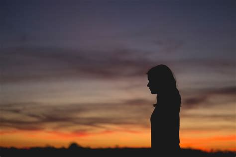 Free Images Sea Horizon Silhouette Person Cloud Sky Girl