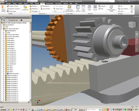 spur gear and rack autodesk inventor autocad forums