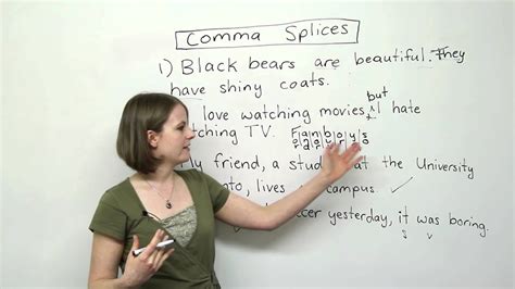 Writing In English Comma Splices And 4 Easy Ways To Fix Them Youtube