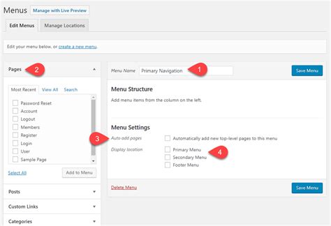 how to create custom menu structures in wordpress ask the egghead inc