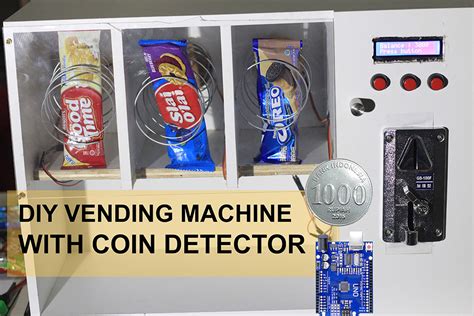 diy vending machine with arduino and coin acceptor