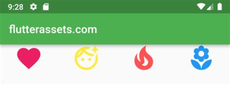 quick tip how to make a row of icons in flutter