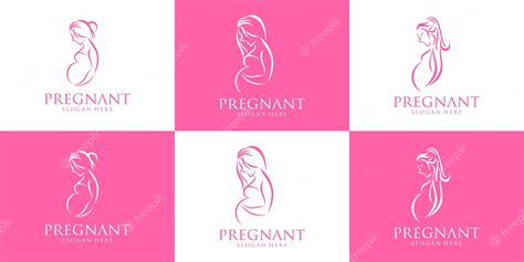 Premium Vector Pregnant Woman Logo Vector Design Logo For Pregnant