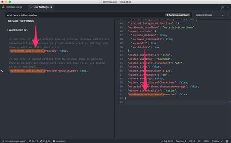 vscode settings how to disable preview file with single click in vs