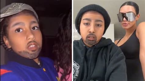 North West Dresses Up As Father Kanye In New Tiktok Videos Internet Is