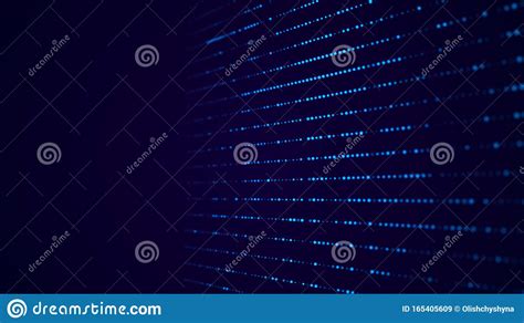 Abstract Digital Background Big Data Code Matrix 3d Rendering Stock