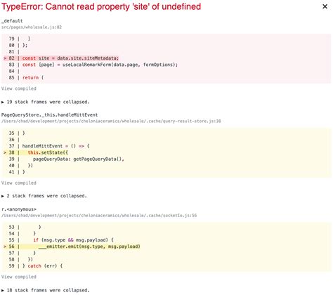 error when using tina with gatsby cannot query field products on