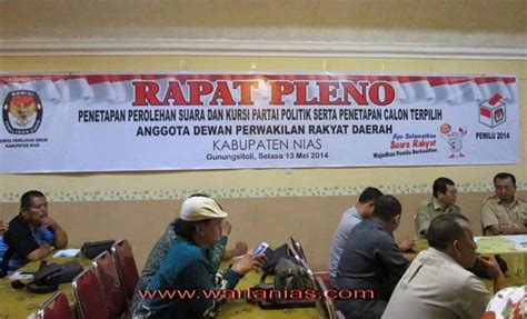 Kpud Nias Tetapkan 25 Anggota Dprd Nias Periode 2014 2019 Warta Nias