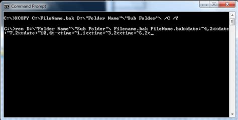 Copy File And Rename Copied File Using Ms Dos Command Jon Raz