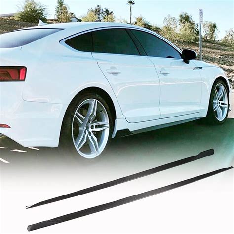 Audi A5 B9 Sline S5 Carbon Fiber Side Skirts Extension Exterior Mods