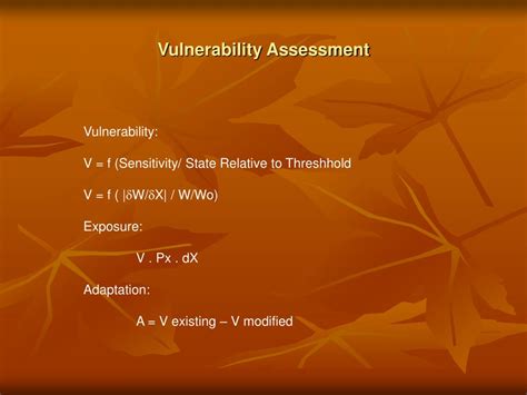 Ppt Vulnerability Assessment Powerpoint Presentation Free Download
