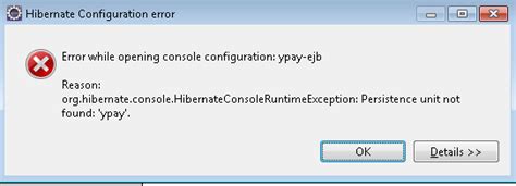 java hibernate reverse engineering persistence unit not found stack