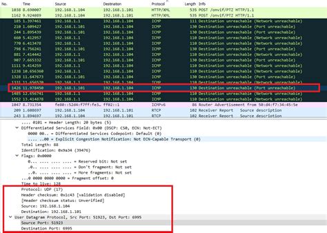 udp icmp destination unreachable port unreachable error stack