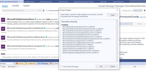 c how to run raw sql query by entity framework core in blazor images