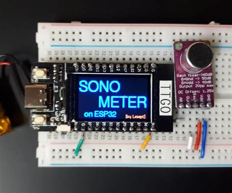 Portable Sound Analyzer On Esp32 6 Steps Instructables