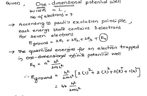 Seven Electrons Are Trapped In A One Dimensional Infinite Potential