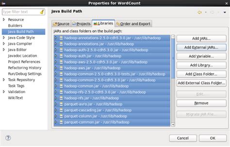 apache hadoop creating wordcount java project with