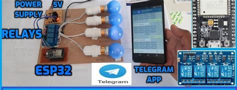 telegram app controlled home automation using esp32 iot svskits
