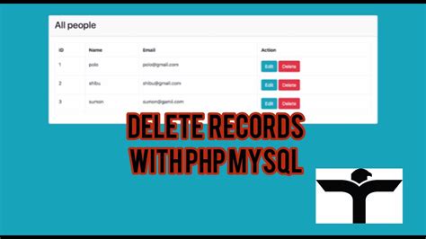 web development delete form records in php mysql urdu hindi lecture no