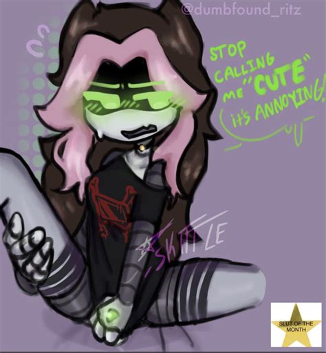 Rule 34 Brown Hair Clothed Covering Crotch Cute Dumbfound Ritz Female
