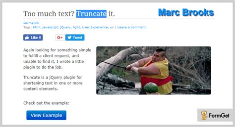 5 jquery text truncating plugins 2022 freemium formget