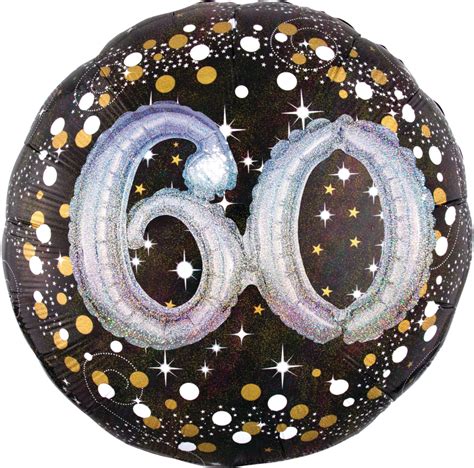Ballon En Aluminium 3d Sparkling Celebration 60e Anniversaire Gonflage