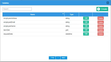 designer experience step 3 creating variables documentation