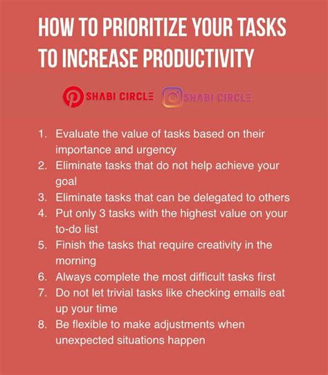 How To Prioritize Your Tasks To Increase Productivity Simple Life