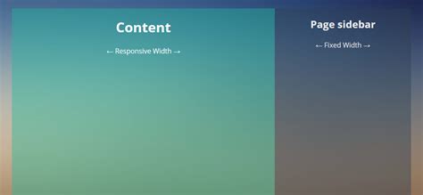 how create fixed width layout in html from css