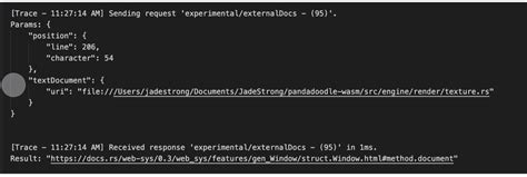rust web sys 的补全，lsp mode 和 vscode 的同一个请求的返回结果不一样，是为啥？【已解决】 emacs