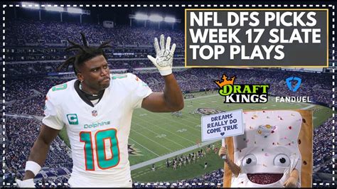 Nfl Dfs Picks Week 17 2023 Main Slate Top Picks For Draftkings