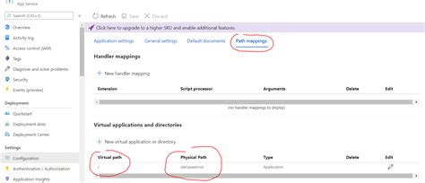 node js node application on azure web app virtual